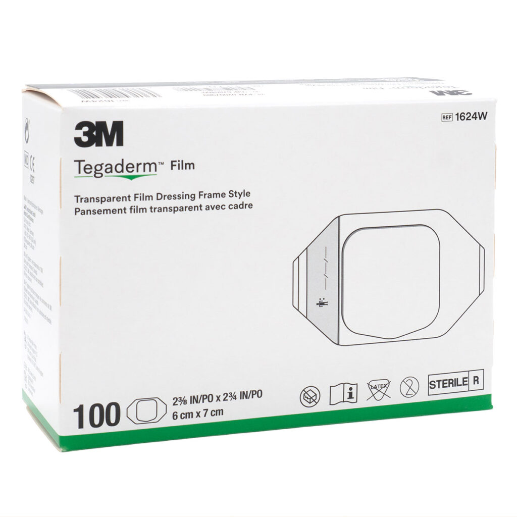 3M Tegaderm Film 1624 6 x 7 cm, opatrunek półprzepuszczalny ...